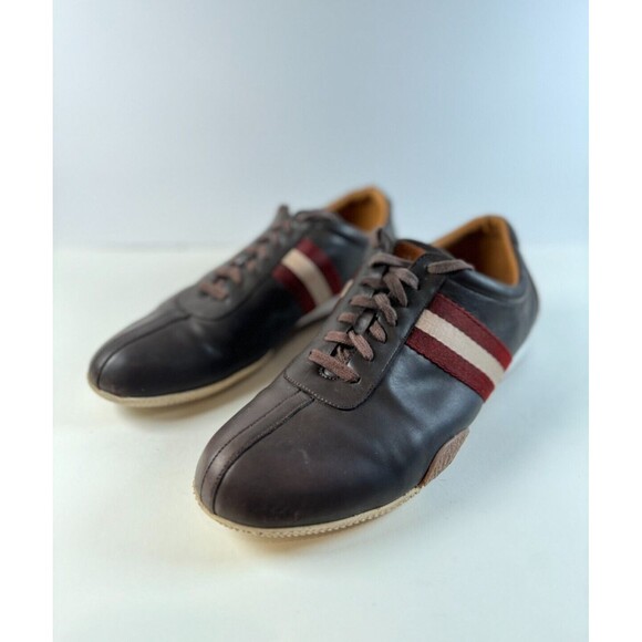 Bally | Shoes | Bally Freenew Mens Shoes Brown Leather Athletic ...